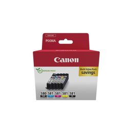 Canon PGI-580BK/CLI-581 BK/C/M/Y Multipack - 5-pack - black yellow cyan magenta pigmented black - original - ink tank - Tintenpatrone Cyan