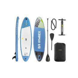 Gymrex Inflatable SUP-Board Stand Up Paddleboard SUP-Board aufblasbar 105 kg hellblau Doppelkammer