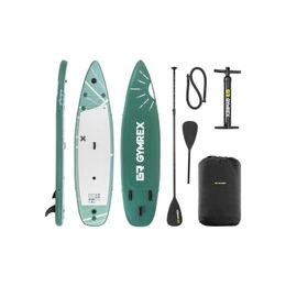 Gymrex Inflatable SUP-Board Stand Up Paddleboard SUP-Board aufblasbar 125 kg grün Doppelkammer