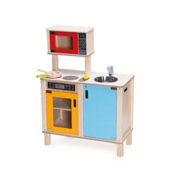 suebidou Spielküche Kleine Kochstation Holzspielküche für Kinder
