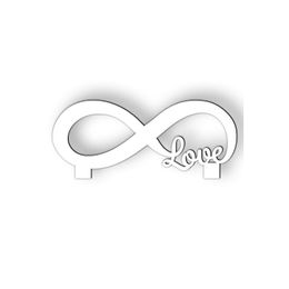 Namofactur Teelichthalter Unendlichkeitszeichen Infinity 'Love' Unendlich Zeichen (6 St.