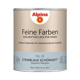 Alpina Lack Feine Farben 750 ml No.16 Steinblaue Schönheit
