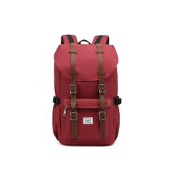 TAN.TOMI Freizeitrucksack Rucksack Groß Damen Herren Freizeitrucksack im Retro Design Reiserucksack mit 15" Notebook Fach Lässiger Tagesrucksack viele Fächer Wanderrucksack Schulrucksack Schultasche