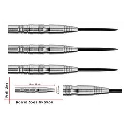 karella Dartpfeil Steelbarrel Profi Line 80% Tungsten PL-08 21 g