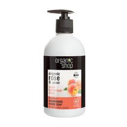 Organic Shop Handseife Bio-Rose & Pfirsich Pflegende Handseife 500ml