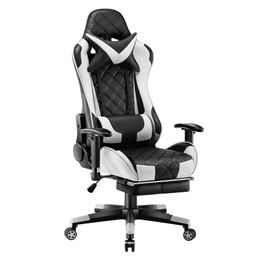 Feel2Home Gaming Chair Gamingstuhl Chefsessel Bürostuhl verstellbare Armlehnen versch. Farben