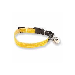 Monkimau Hunde-Halsband Katzenhalsband reflektierend mit Glocke