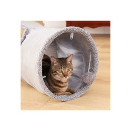 CALIYO Tier-Intelligenzspielzeug Katzentunnel Katzenspielzeug Faltbar Spieltunnel