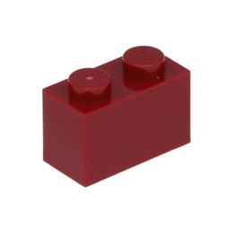 Lego® Spielbausteine 100x Stein 1x2 in 'Dark Red'