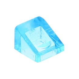 Lego® Spielbausteine slope 1x1x2/3 trans light blue