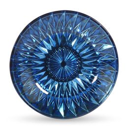 RIFFELMACHER & WEINBERGER Dekofigur Riffelmacher Teller Diamantform aus Glas blau