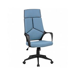 AMSTYLE Bürostuhl Bürostuhl Stoffbezug Blau Schreibtischstuhl Design Chefsessel