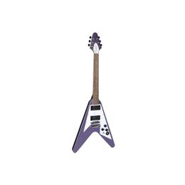 Epiphone E-Gitarre, Kirk Hammett 1979 Flying V Purple Metallic