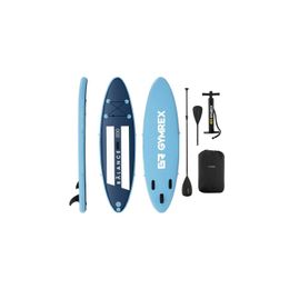 Gymrex Inflatable SUP-Board Stand Up Paddle Board aufblasbar Paddel-Board SUP 120 kg blau/marine +