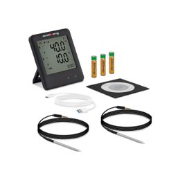 STEINBERG SYSTEMS Feuchtigkeitsmesser Datenlogger Temperatur Temperaturlogger Micro USB 2 Sensoren -200 bis