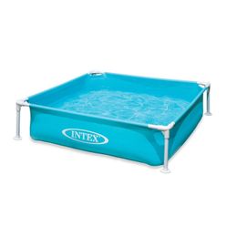 Intex Pool Intex Mini Frame Pool 122x122x30cm Blau Wasserkapazität 337 L