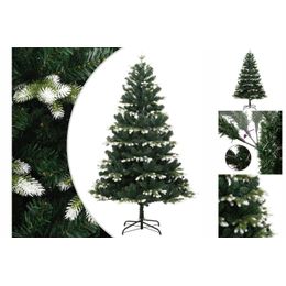 vidaXL Künstlicher Weihnachtsbaum Christbaum Künstlicher Weihnachtsbaum Klappbar Beschneit 210 cm