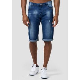 FORBEST Jeansshorts Denim Capri Jeans Shorts 3/4 Bermuda Sommer Hose Kurze (1-tlg) 3644 in Blau