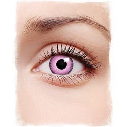 Horror-Shop Farblinsen Weiche rosa 12-Monats-Kontaktlinsen für außergewöh