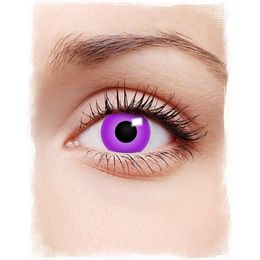 Horror-Shop Farblinsen Violette Effekt Kontaktlinsen für Halloween & Fasc