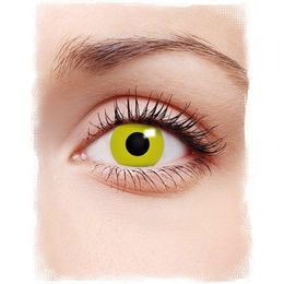 Horror-Shop Farblinsen Gelbe Rabenaugen Kontaktlinsen