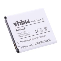 vhbw Smartphone-Akku Ersatz für Baugleiche Originalteilebezeichnung Samsung B600 für Mobilfunk (2600mAh