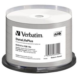 Verbatim DVD-Rohling DVD-R 4.7GB 16x 50er Spindel bedruckbar