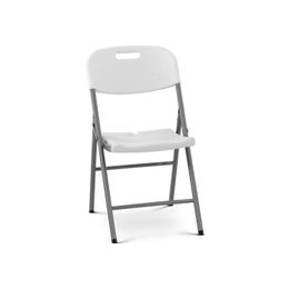 ROYAL CATERING Faltstuhl Klappstuhl Faltstuhl Stuhl klappbar 180 kg Stahl Polyethylen weiß