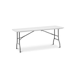 ROYAL CATERING Klapptisch Gastro Klapptisch groß klappbarer Tisch draußen Falttisch Weiß 150 kg