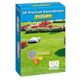 GreenPlan Rasendünger Premium Frühlings-Rasendünger 10kg 100 m² NPK-Dünger 30+5+6(2)+Fe