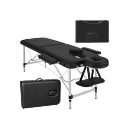 TecTake Massageliege 2 Zonen Massageliege mit Polsterung und (Set