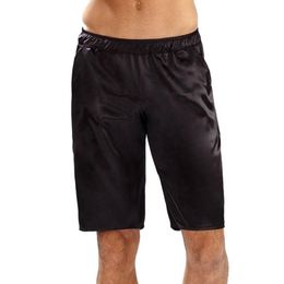 DKaren Schlafshorts Herren Satin Schlafhose Kurz Schlafanzughose Shorts -Zeus- (1-tlg) mit elastischem Bund