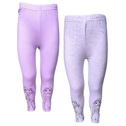 Disney Frozen Leggings Elsa & Anna (2-tlg) Mädchen Jersey Leggings Größe 104-134 cm