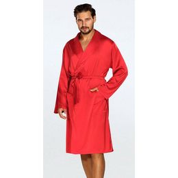 DKaren Morgenmantel Herren Satin Morgenmantel Bademantel Robe -Lukas-