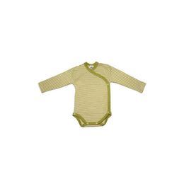 Cosilana Langarmwickelbody (1-tlg) Langarm Baby-Wickelbody aus Bio Schurwolle / Seide