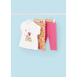 Mayoral Shirt & Leggings Baby Set 3-teilig T-Shirt mit 2 Leggings (173755)