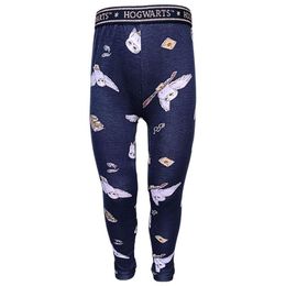 Harry Potter Leggings Hedwig Mädchen Jersey Leggings mit Glitzerbund Gr. 104-134 cm