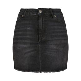 Urban Classics Jerseyrock Damen Ladies Denim Skirt (1-tlg), schwarz