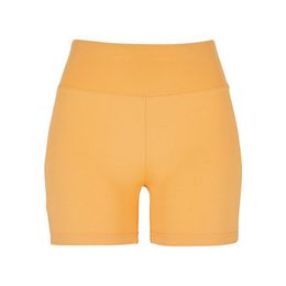 Urban Classics Stoffhose Urban Classics Damen Ladies Recycled High Waist Cycle Hot Pants (1-tlg), orange