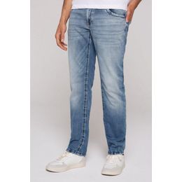 CAMP DAVID Comfort-fit-Jeans mit zwei Leibhöhen, blau