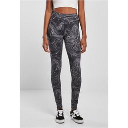 Urban Classics Leggings Damen Ladies Soft AOP Leggings (1-tlg), schwarz