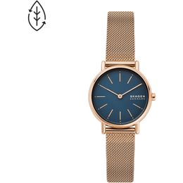 Quarzuhr Skagen "SIGNATUR LILLE, SKW2837" Armbanduhren rosegold (roségoldfarben) Damen Quarzuhren