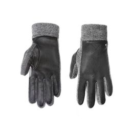 Pearlwood Lederhandschuhe Nick Atmungsaktiv, Wärmeregulierend, Wind - und Wasserabweisend, schwarz