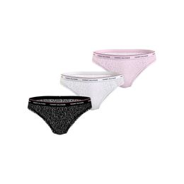 Tommy Hilfiger Underwear Bikinislip 3 PACK BIKINI LACE (EXT SIZES) (Packung, 3er-Pack) mit Tommy Hilfiger Logobund, bunt