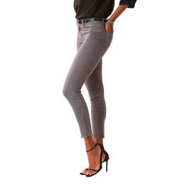 Lascana Jeggings mit Reißverschlüssen am Saum, grau