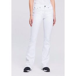 Arizona Bootcut-Jeans Shaping High Waist, weiß