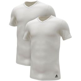 adidas Sportswear Unterhemd "Active Flex Cotton" (2er-Pack) mit flexiblem 4 Way Stretch, Slim Fit, weiß