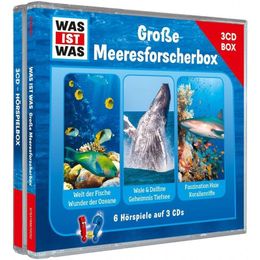 Was ist was Hörspielbox: Große Meeresforscher-Box (3 CDs) - Manfred Baur, Kurt Haderer, Matthias Falk (Hörbuch)