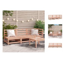 vidaXL Gartenbank Gartensofa 3-Sitzer Massivholz Douglasie