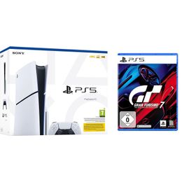 Playstation PS5 Konsole Slim Disk Laufwerk + Gran Turismo 7 Spiel Bundle 1TB (Bundle)